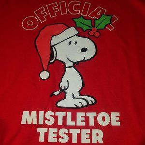 Peanuts | Shirts | Peanuts Snoopy Official Mistletoe Tester Mens New ...